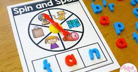 Spin and spell game. CVC words | Інтерактивні матеріали. Англійська мова