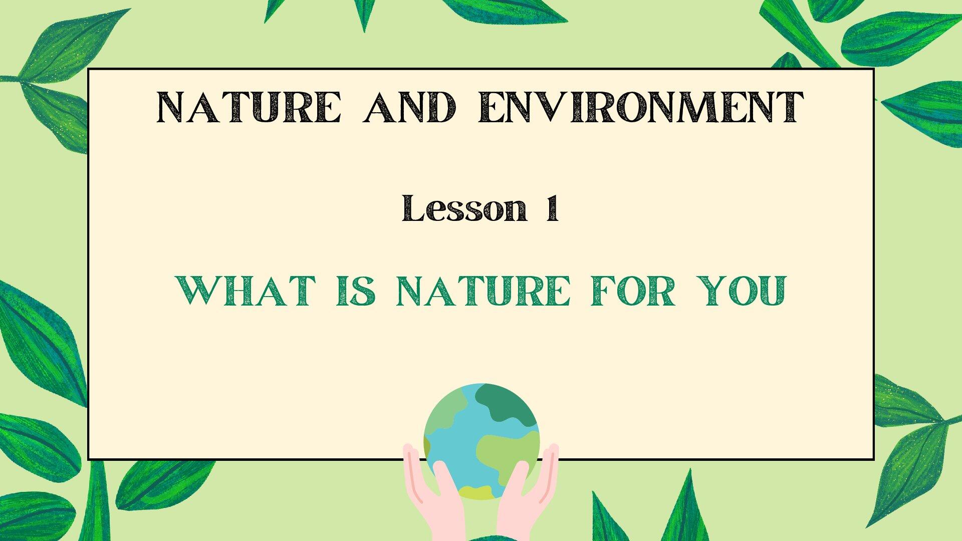 Презентація до уроку англійської мови у 9 класі за темою Nature and ...