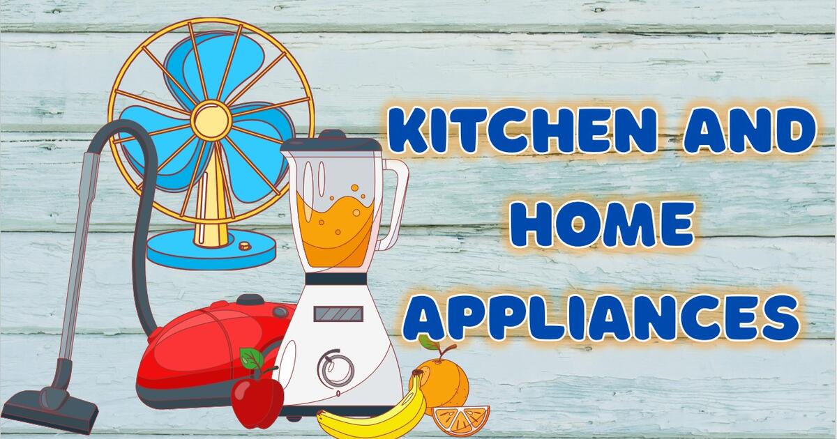 Презентація "Kitchen and home appliances" (з аудіосупроводом) для ...