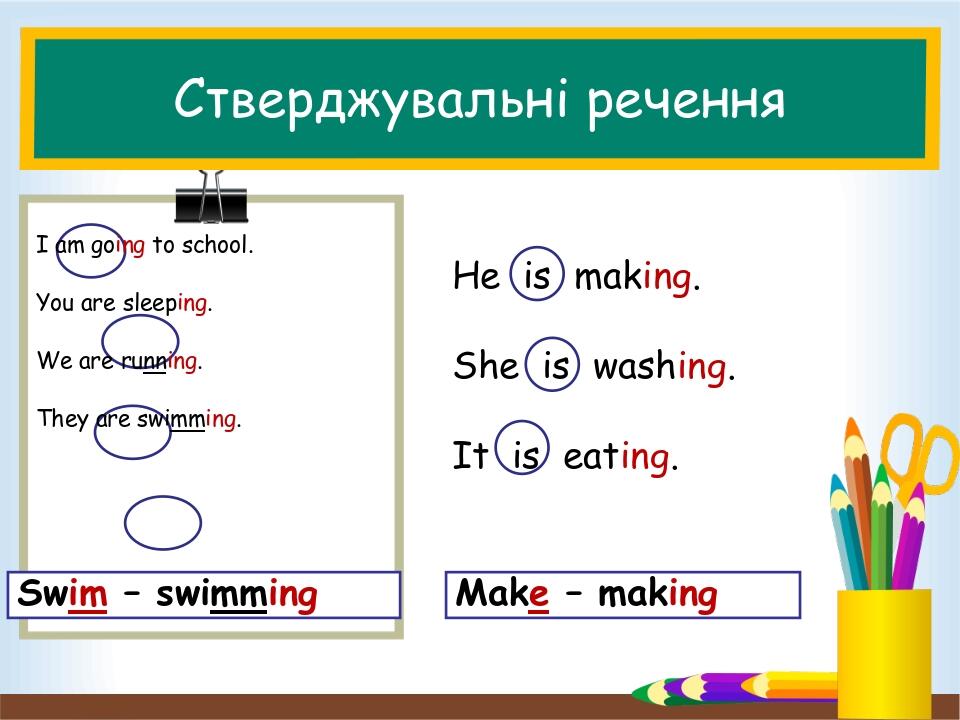 Презентація "Present Continuous Tense" | Презентація. Англійська мова