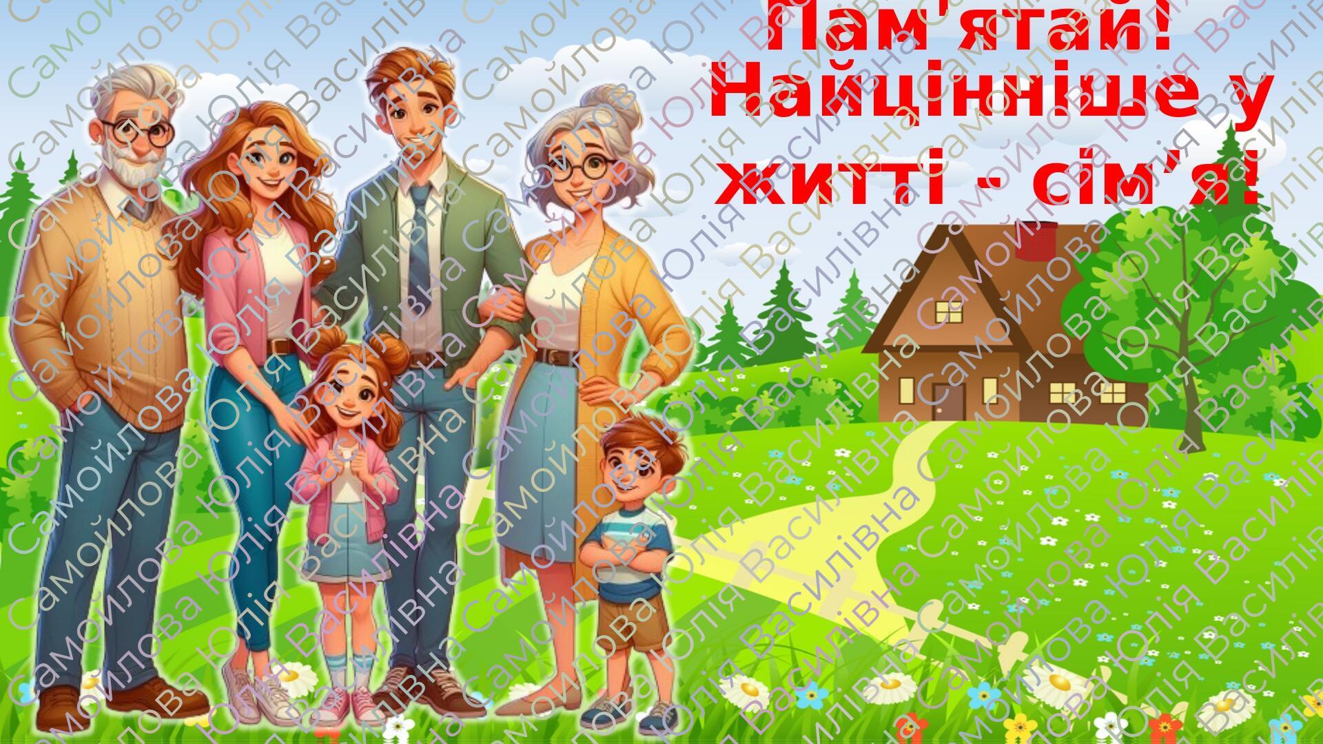 Інтерактивна анімована презентація День сімї 15 травня 2024 Різне