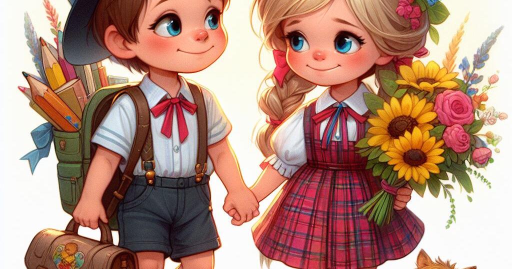 Плакат на випуск дитячого садка 4 листки формату А4 | Ілюстрації ...