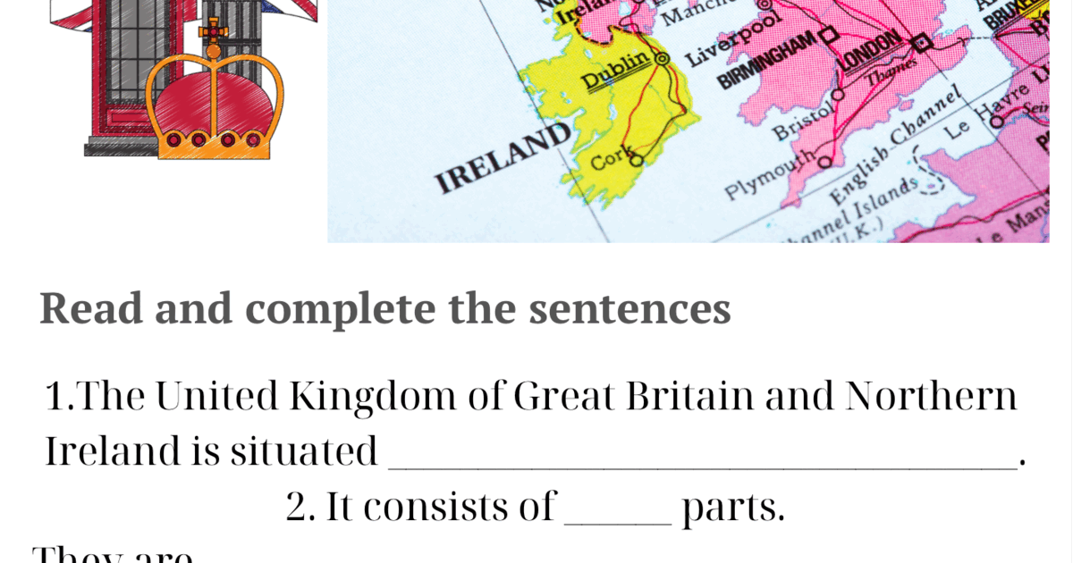 Work Sheet “The United Kingdom of Great Britain and Northern Ireland ...