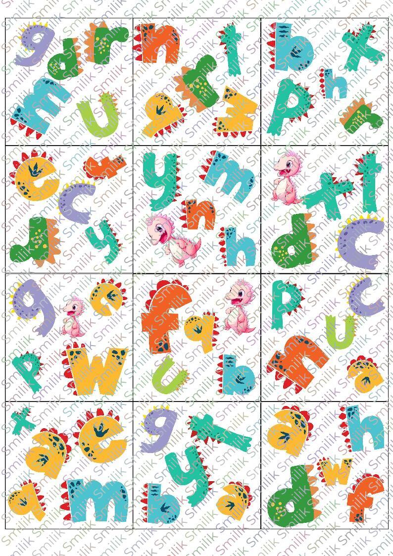 Dobble Lowercase English Letters (Доббл, маленькі англійські літери ...