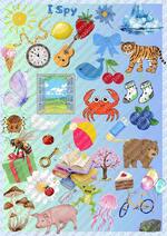 Флешкартки для гри "I spy..adjectives" | Ілюстрації. Англійська мова