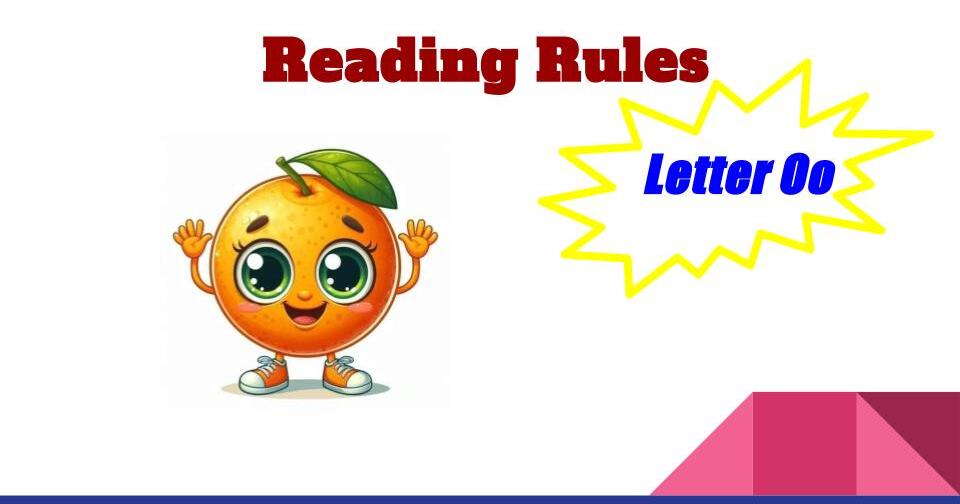 Reading rules - Letter Oo | Презентація. Англійська мова