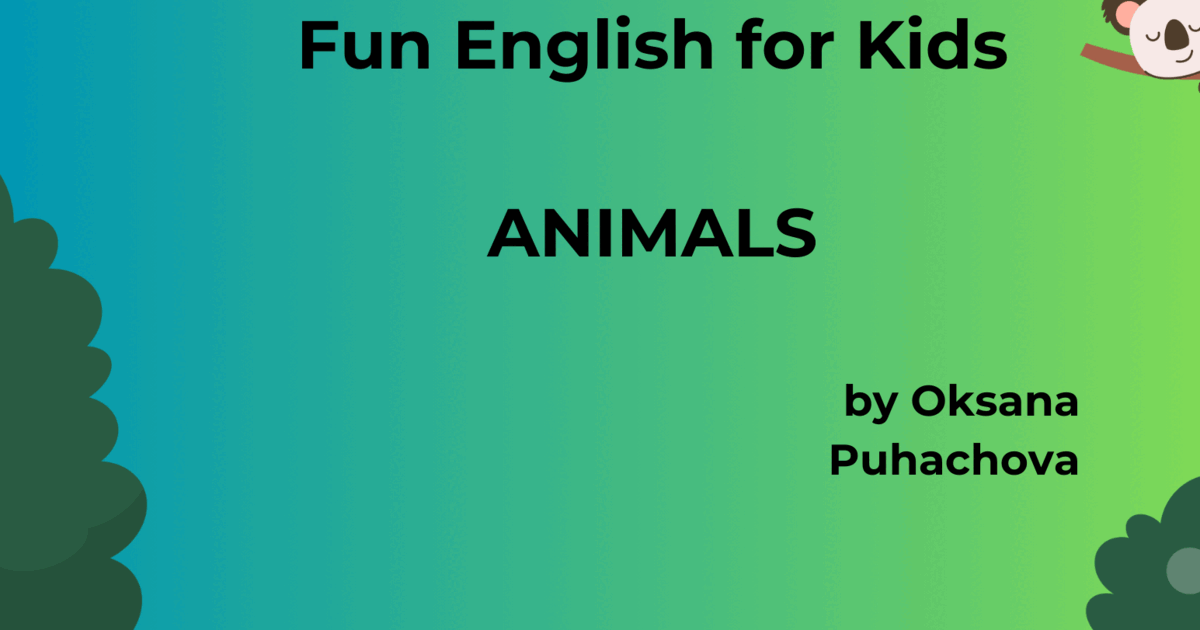 Colorful Vocabulary: Fun English for Kids. Animals. 24 printable ...