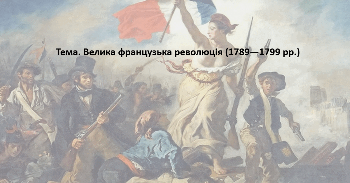 Всесвітня історія, 9 клас. Презентація "Велика французька революція (1789—1799 рр ...