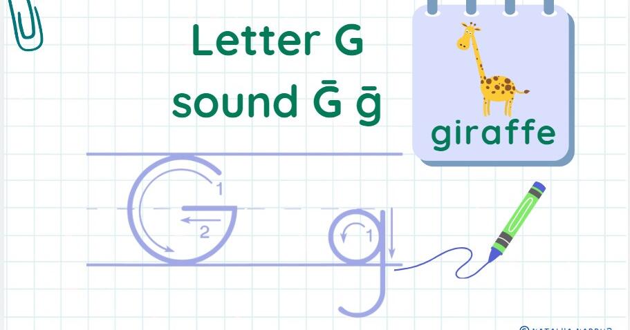 STREAM ABC Lesson 30: Introduction to the Letter G and Sound Ḡ ḡ ...