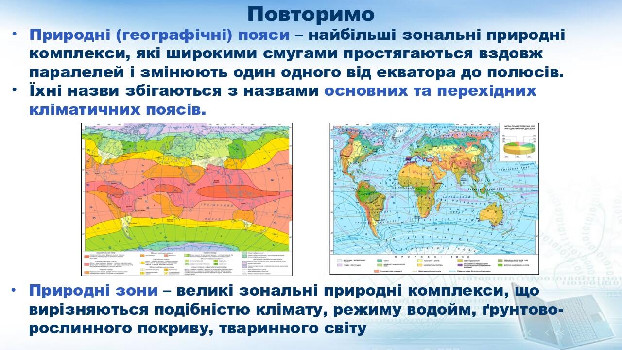 Презентація з географії 7 клас НУШ Практична робота Виявлення за тематичними картами