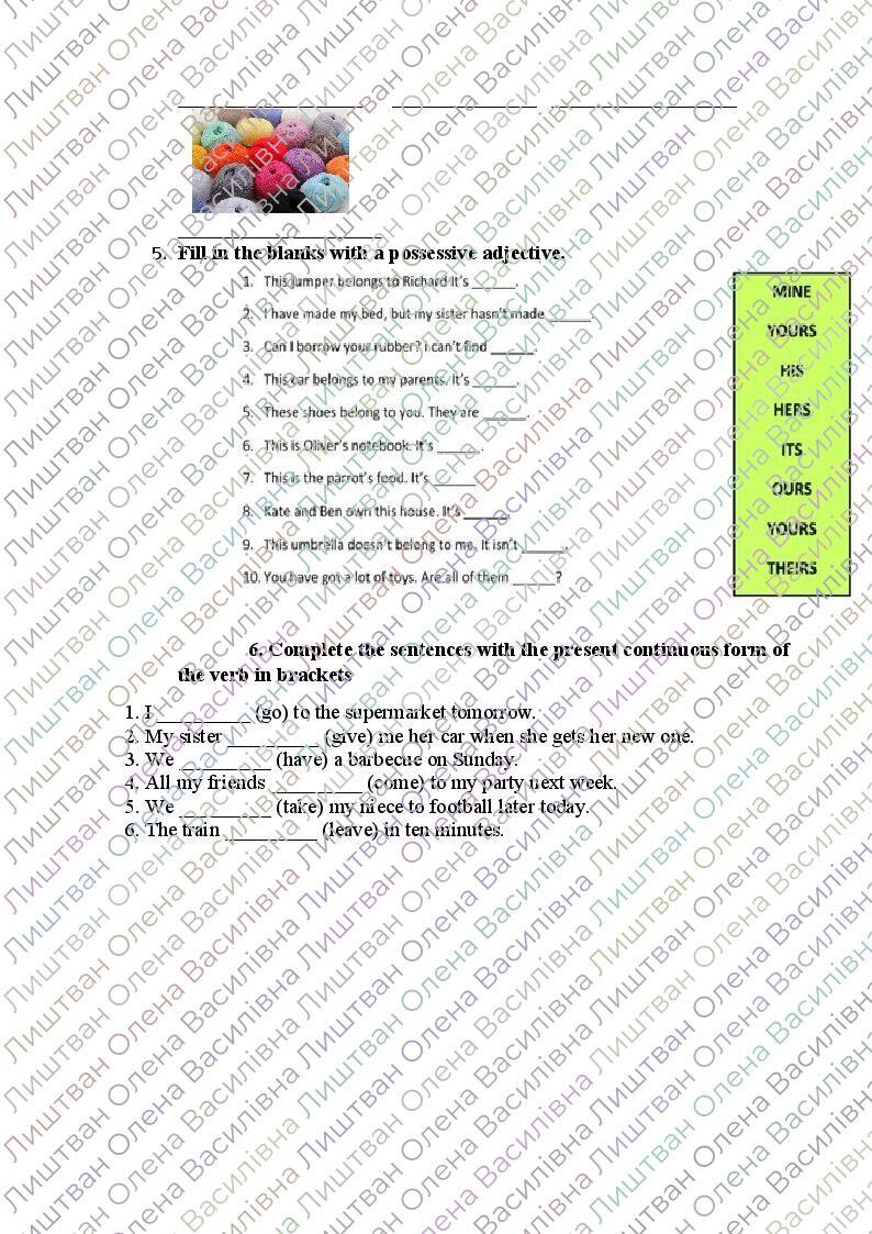Комплексна підсумкова робота 2 (units 5-8) PREPARE 7 клас ...