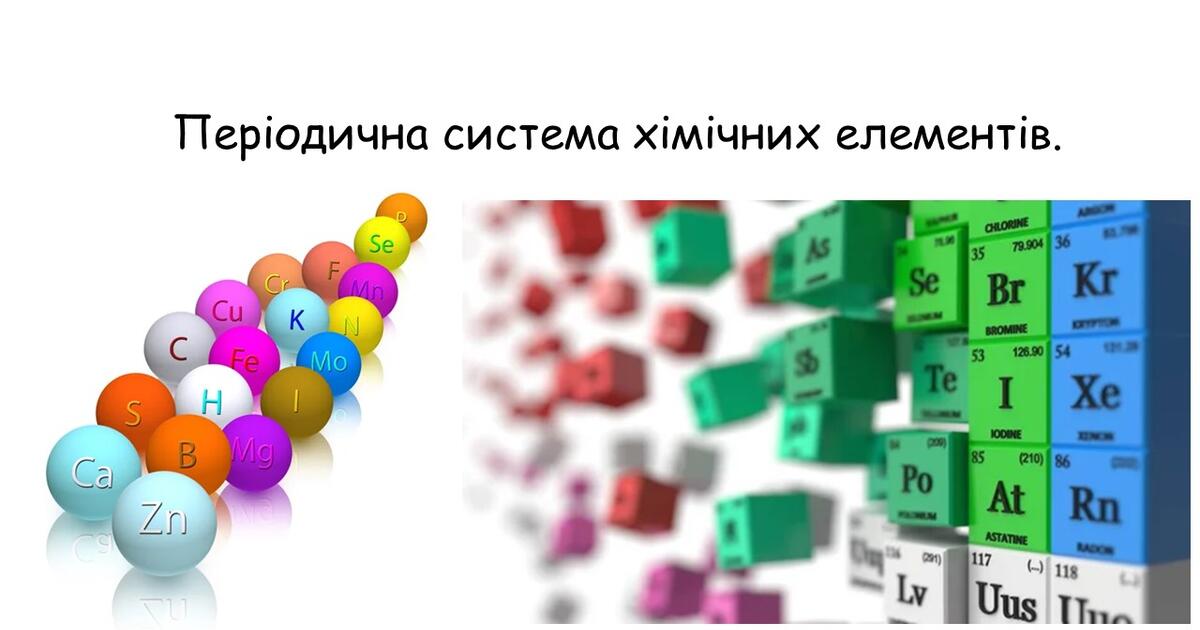Періодична система хімічних елементів | Презентація. Хімія