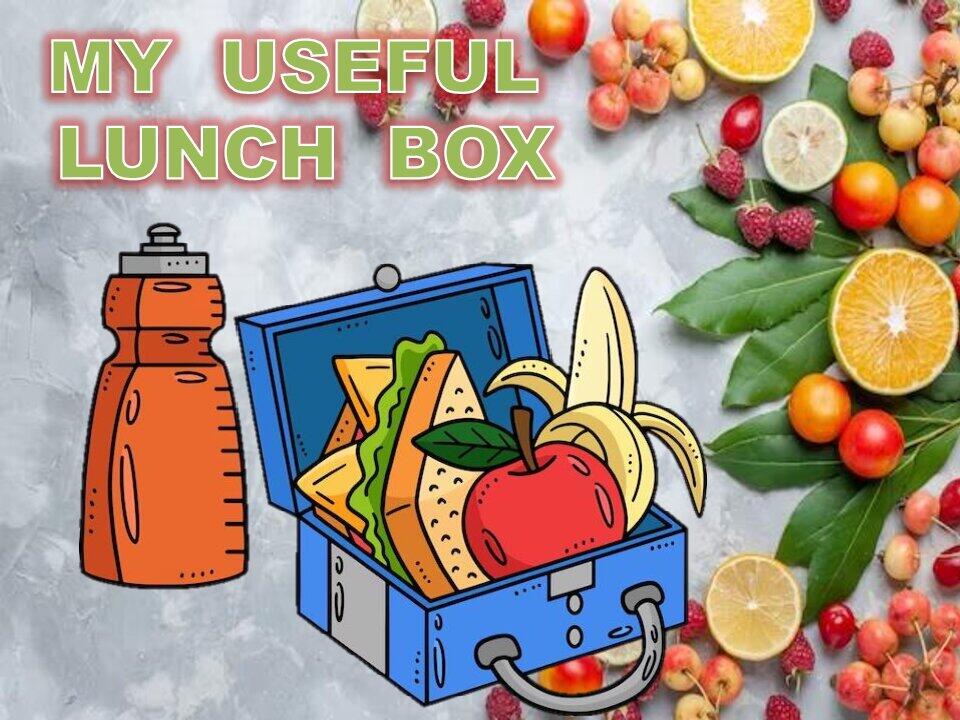 Розмальовка "MY USEFUL LUNCH BOX" | Інші методичні матеріали ...