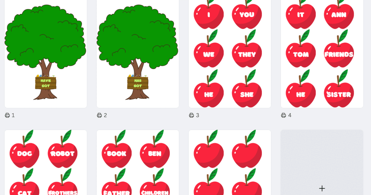 Have got/Has got (sorting game) | Інтерактивні матеріали. Англійська мова