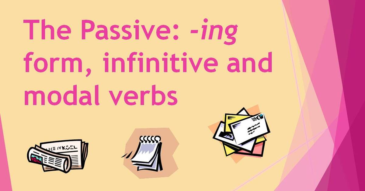 The Passive: -ing form, infinitive and modal verbs | Тест на 15 ...