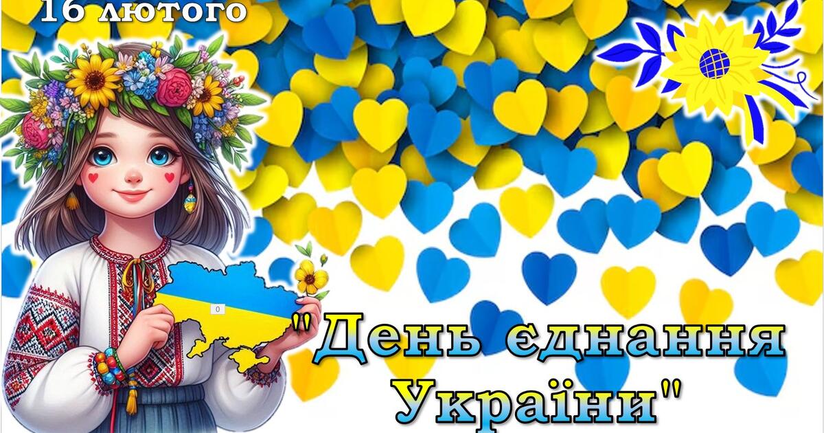 Презентація 16 ЛЮТОГО ДЕНЬ ЄДНАННЯ УКРАЇНИ Презентація Різне