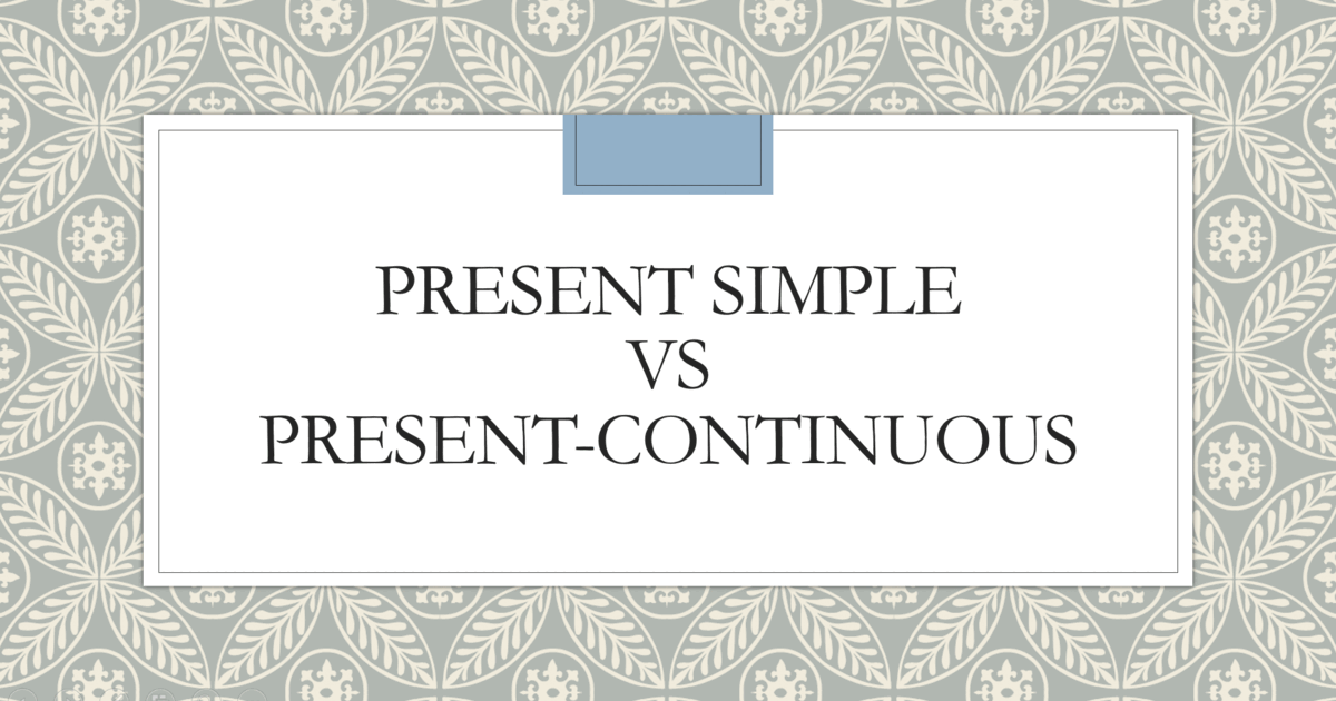 Prepare 7 Present Simple Present Continious | Презентація. Англійська мова
